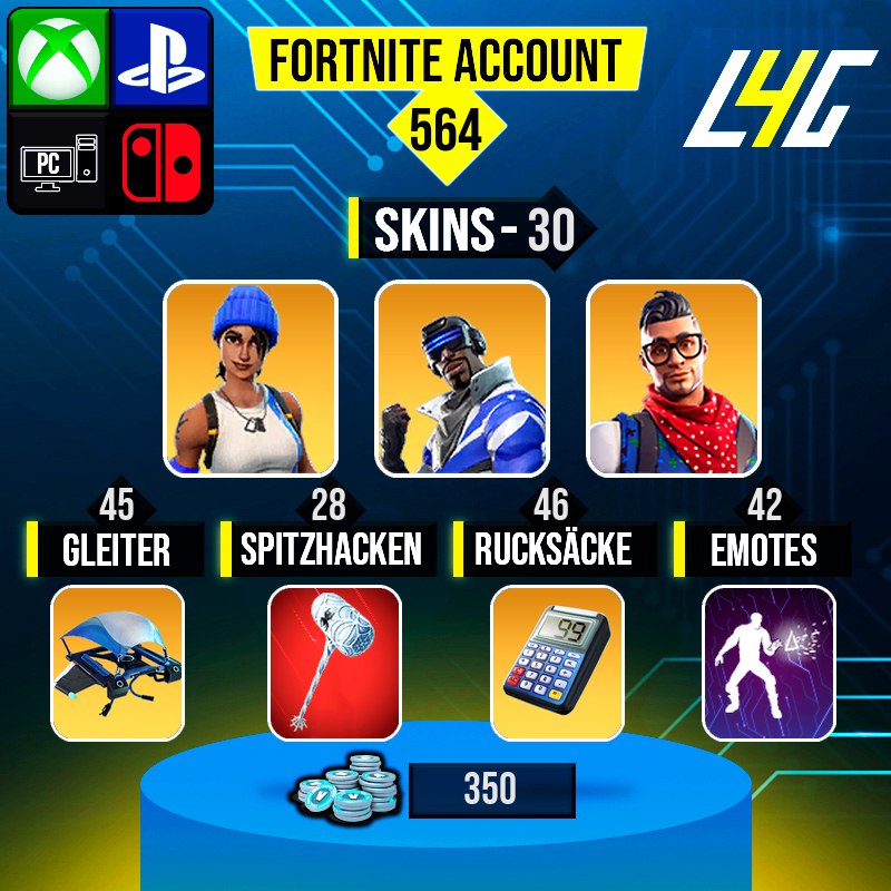 Fortnite OG Account - 30 Skins | Blue Team Leader | Blue Striker | Prodigy