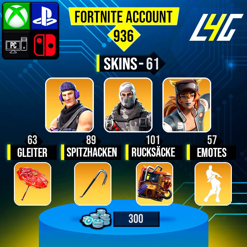 Fortnite OG Account - 61 Skins | Sub Commander | Havoc | Lina Scorch