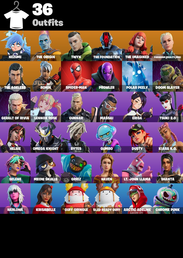 Fortnite OG Account - 36 Skins | Nezumi | The Origin | Twyn