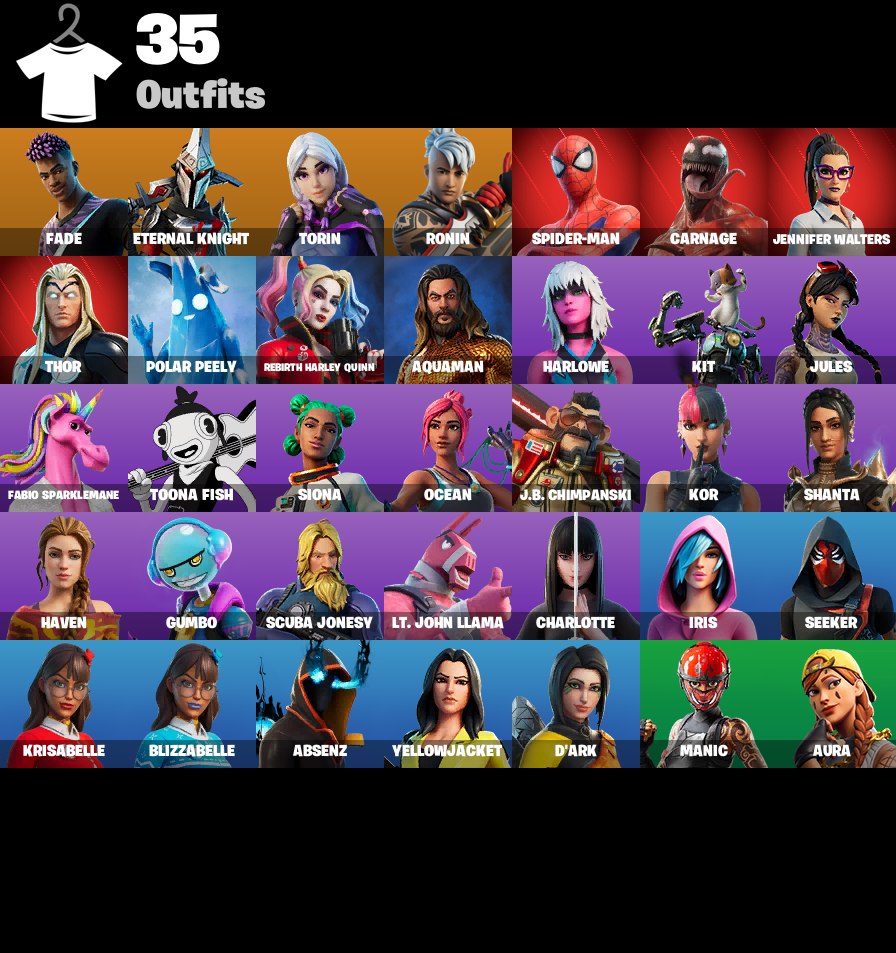 Fortnite OG Account - 35 Skins | Fade | Eternal Knight | Torin